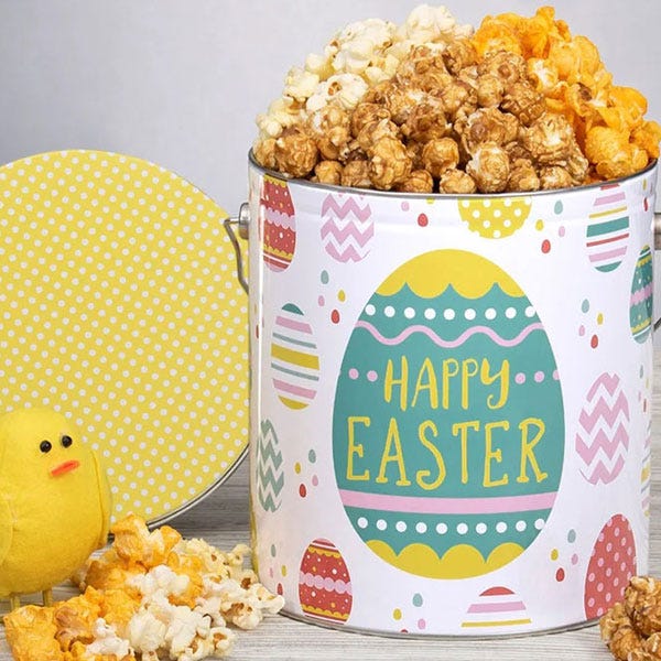 Gourmet Easter Popcorn Variety Tin at Send Flowers