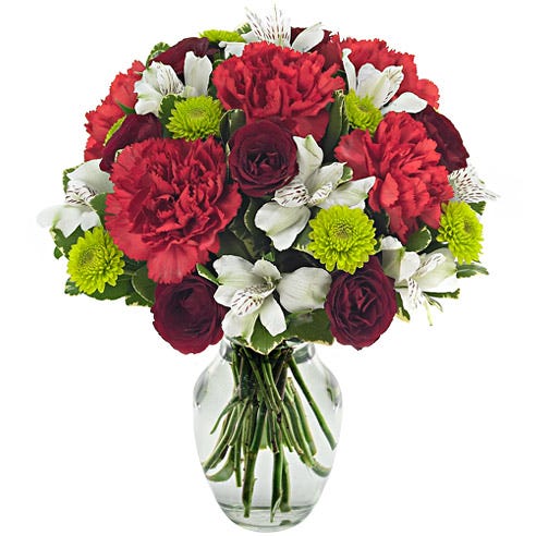 Deep Red Rose Bouquet at Send Flowers