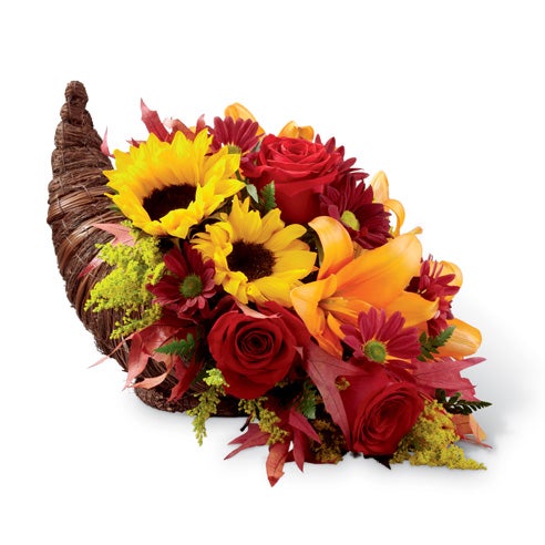 The FTD® Fall Harvest™ Cornucopia at Send Flowers