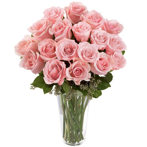 The FTD® Long Stem Pink Rose Bouquet at Send Flowers