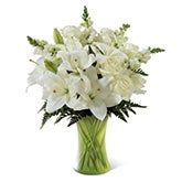 Pure Elegance White Lily Bouquet at Send Flowers