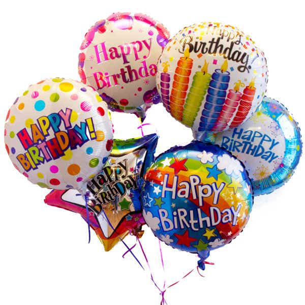 Birthday Balloon Bunch at Send Flowers