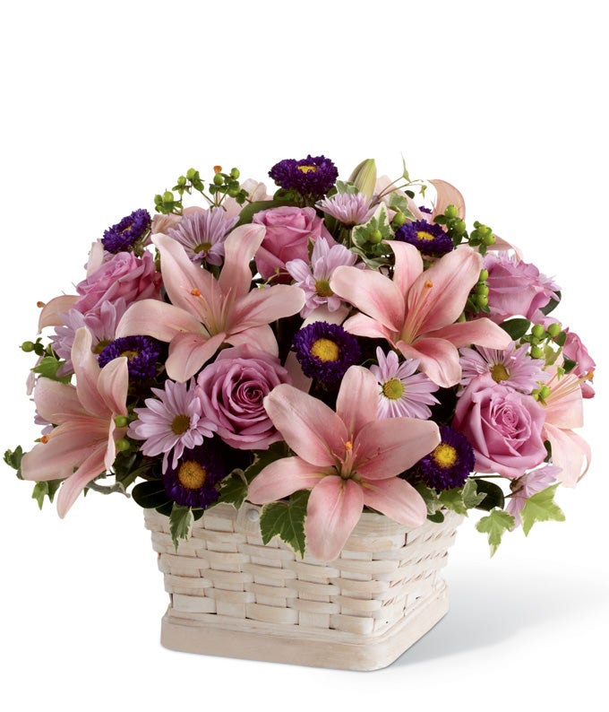 Comforting Sympathy Basket at Send Flowers
