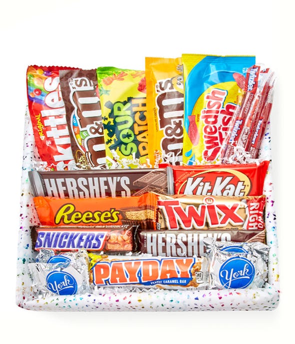 Super Sweet Candy Bar Care Package at Send Flowers