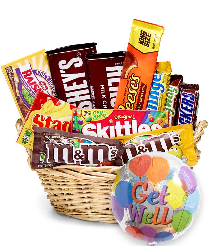 Get Well Candy Basket at Send Flowers