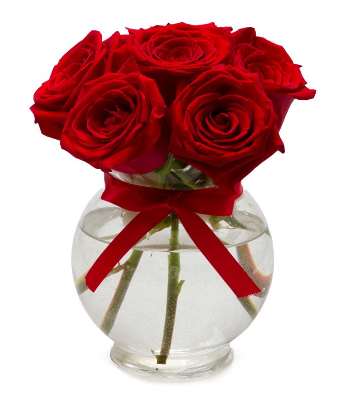 Mini Red Rose Bouquet at Send Flowers