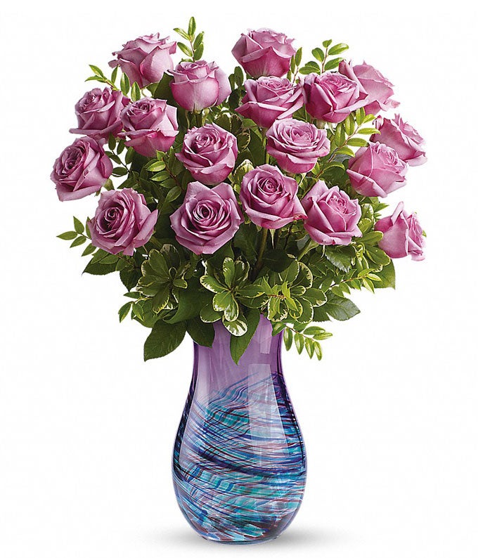 Elegant Lavender Rose Bouquet at Send Flowers