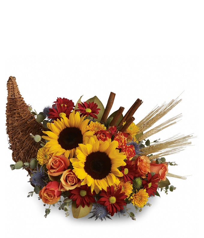 Classic Cornucopia Arrangement at Send Flowers