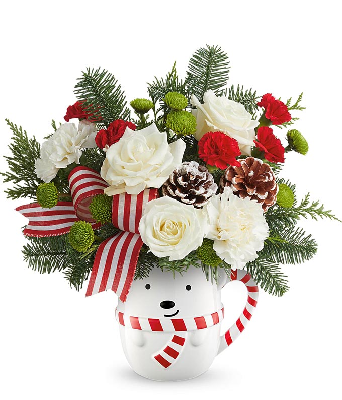 Cheerful Cubs & Roses at Send Flowers